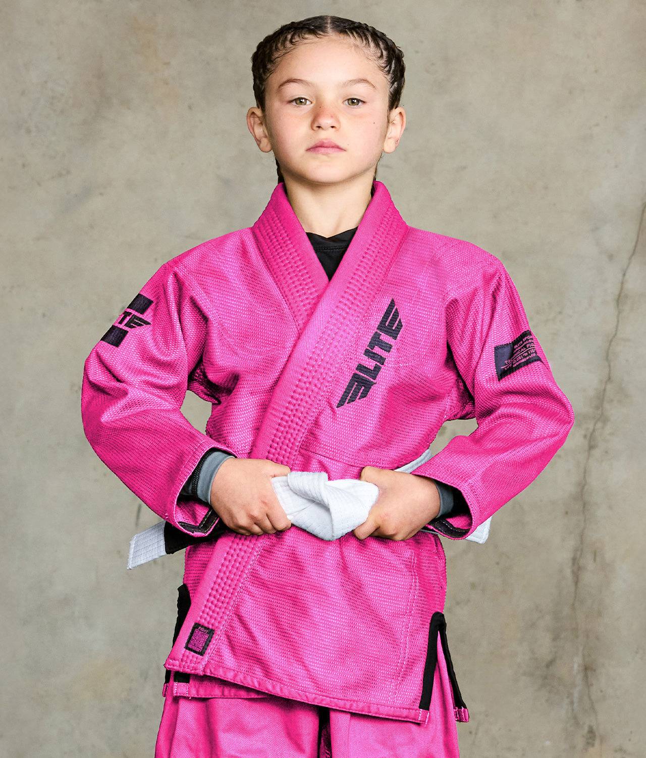 Elite Sports Core Preshrunk Pink Kids Brazilian Jiu Jitsu BJJ Gi With ...