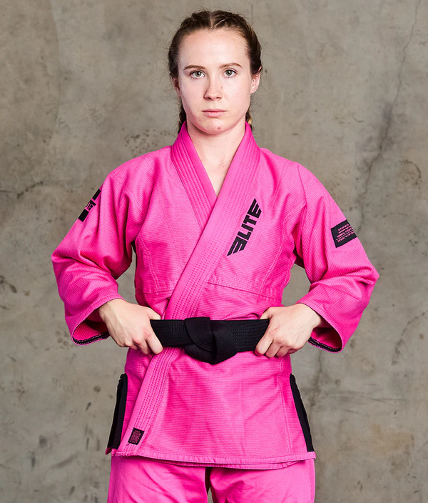 Elite Core Purple Womens BJJ Gi w/ Free Belt, Preshrunk Jiu Jitsu Gi