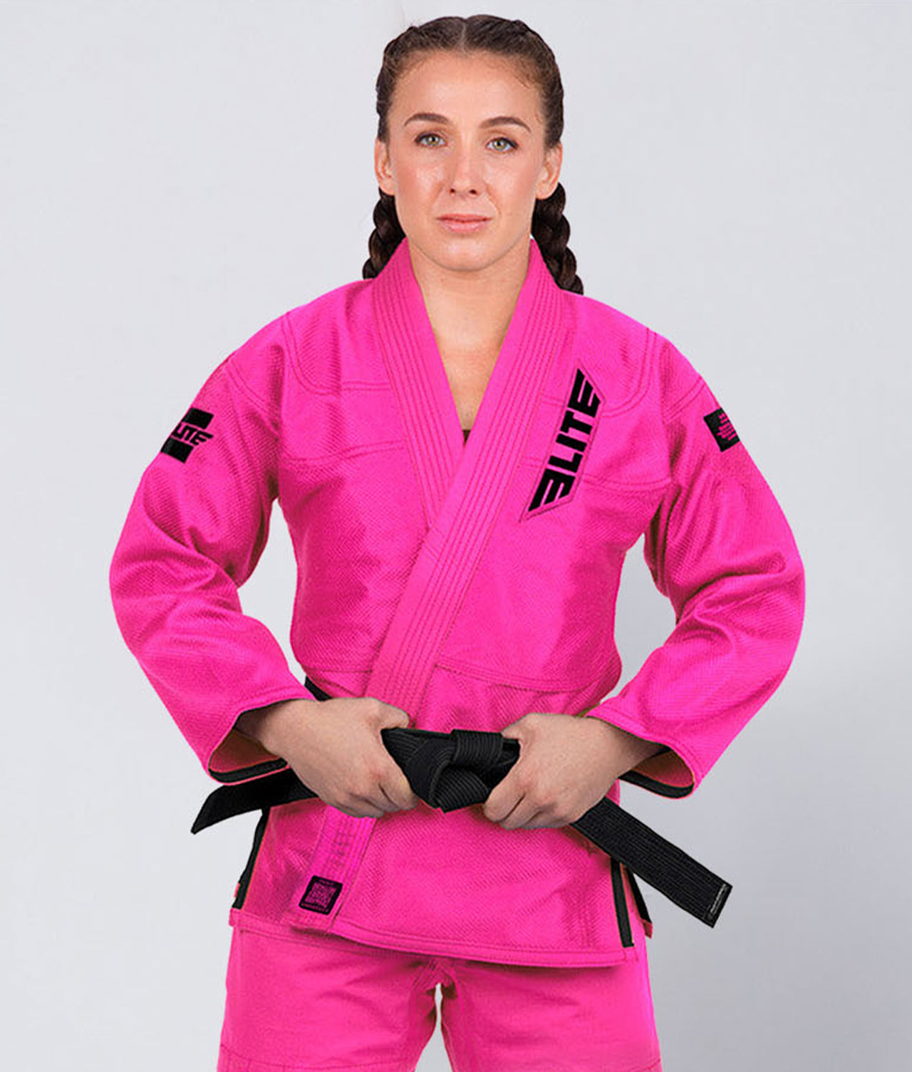 Elite Core Pink Womens BJJ Gi, Preshrunk Jiu Jitsu Gi with Free Belt ...