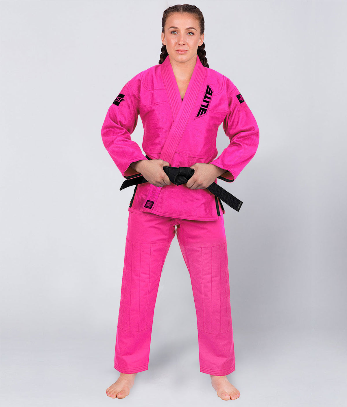 Elite Core Pink Womens BJJ Gi, Preshrunk Jiu Jitsu Gi with Free Belt ...