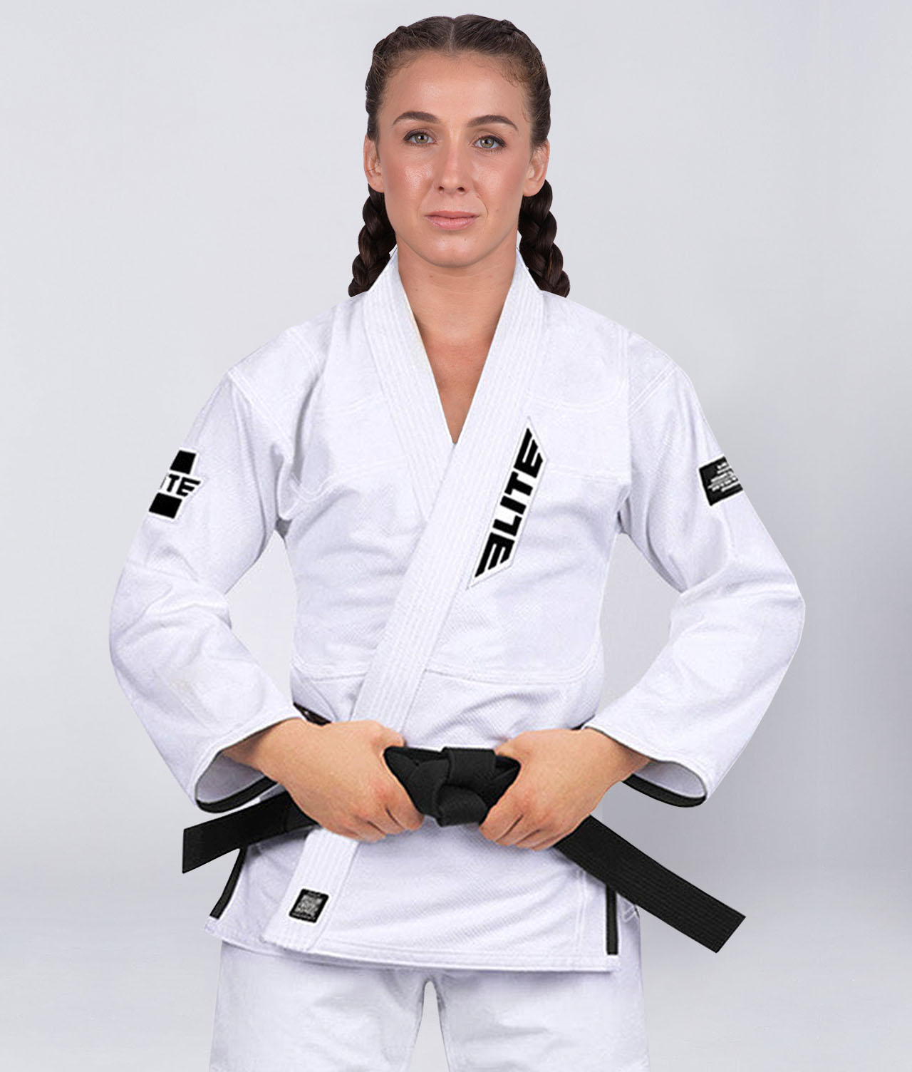 Elite Core White Womens BJJ Gi, Preshrunk Jiu Jitsu Gi with Free Belt ...