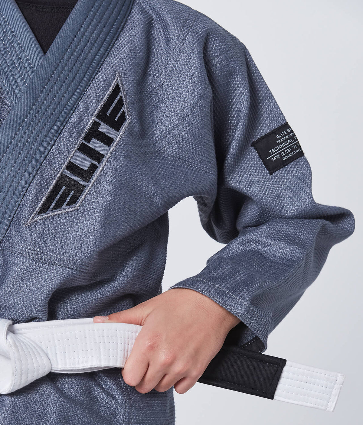 Elite Core Gray Kids BJJ Gi, Preshrunk Jiu Jitsu Gi with Free Belt ...