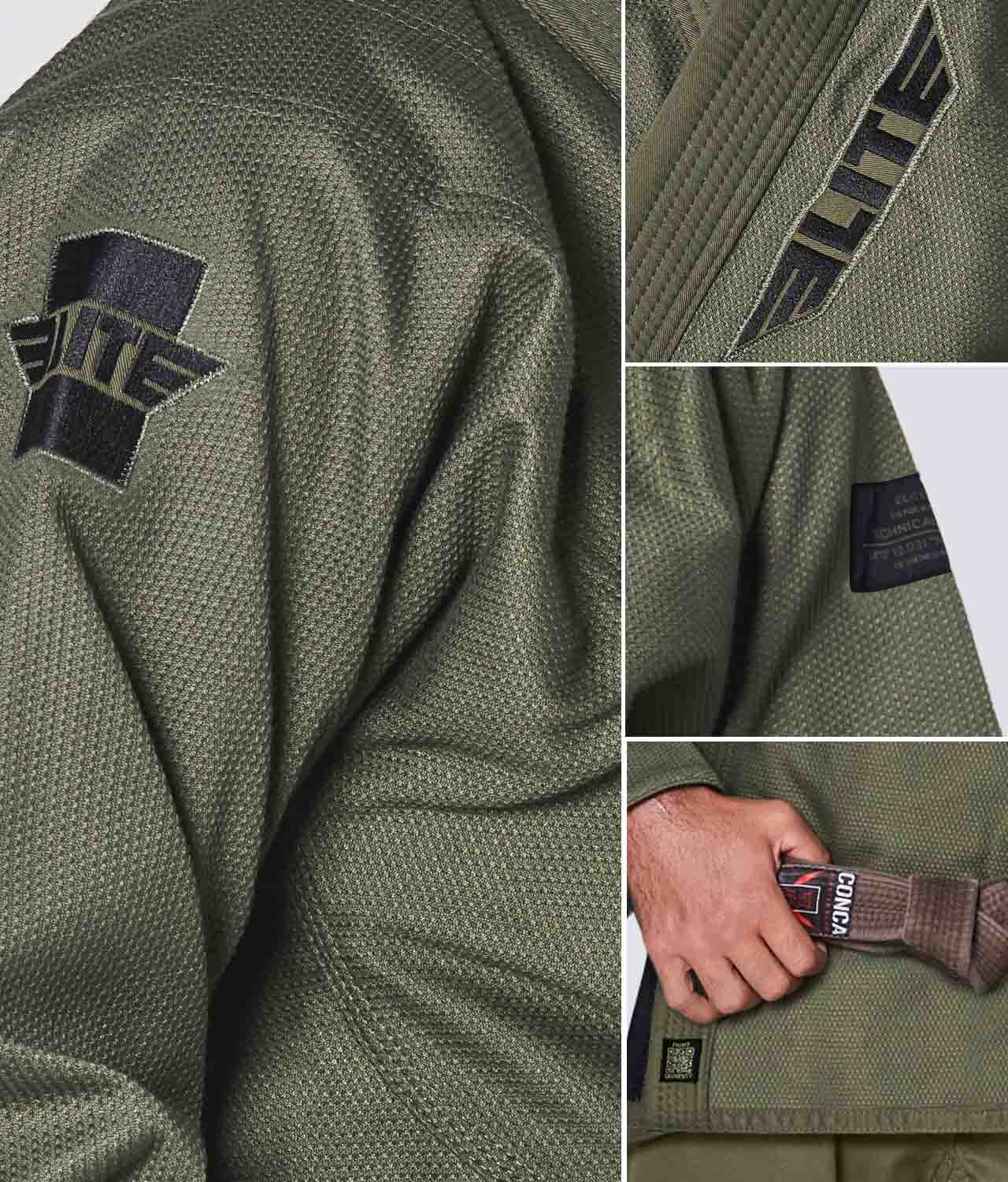 Elite Core Green Adults BJJ Gi, Preshrunk Jiu Jitsu Gi with Free Belt ...