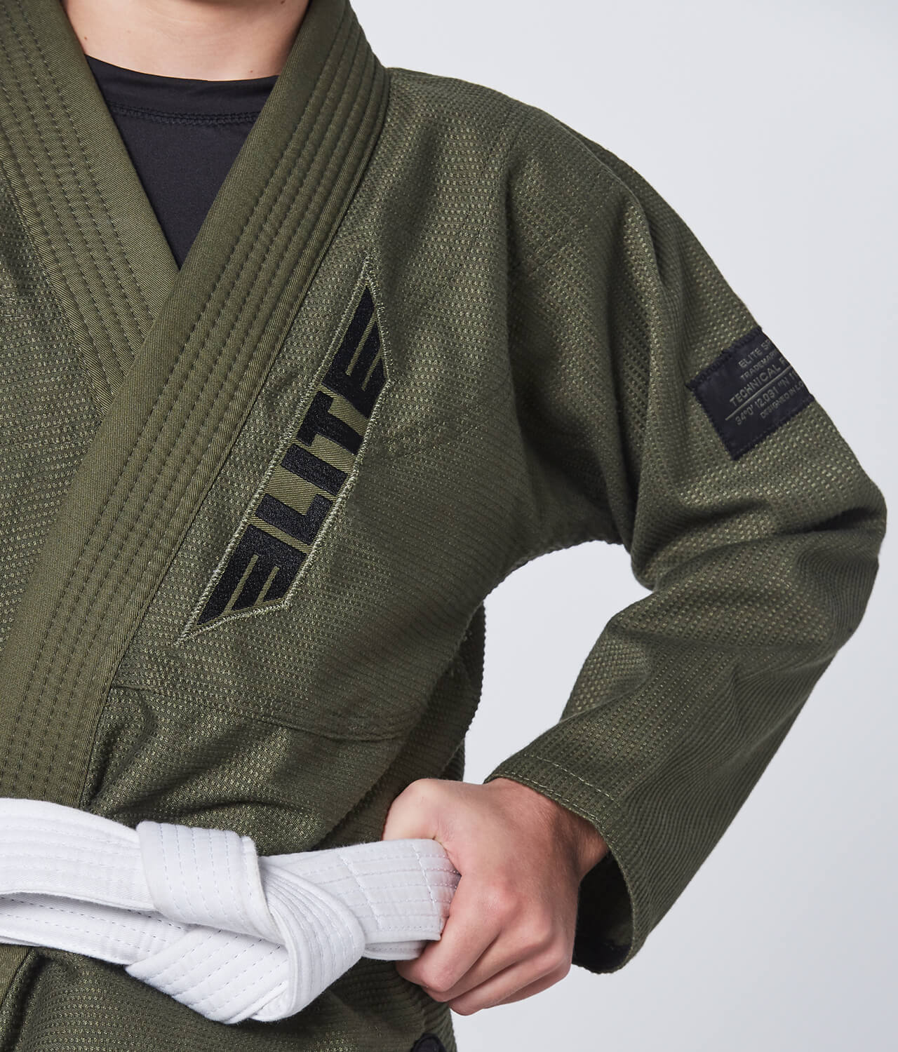 Elite Core Green Kids BJJ Gi, Preshrunk Jiu Jitsu Gi with Free Belt ...