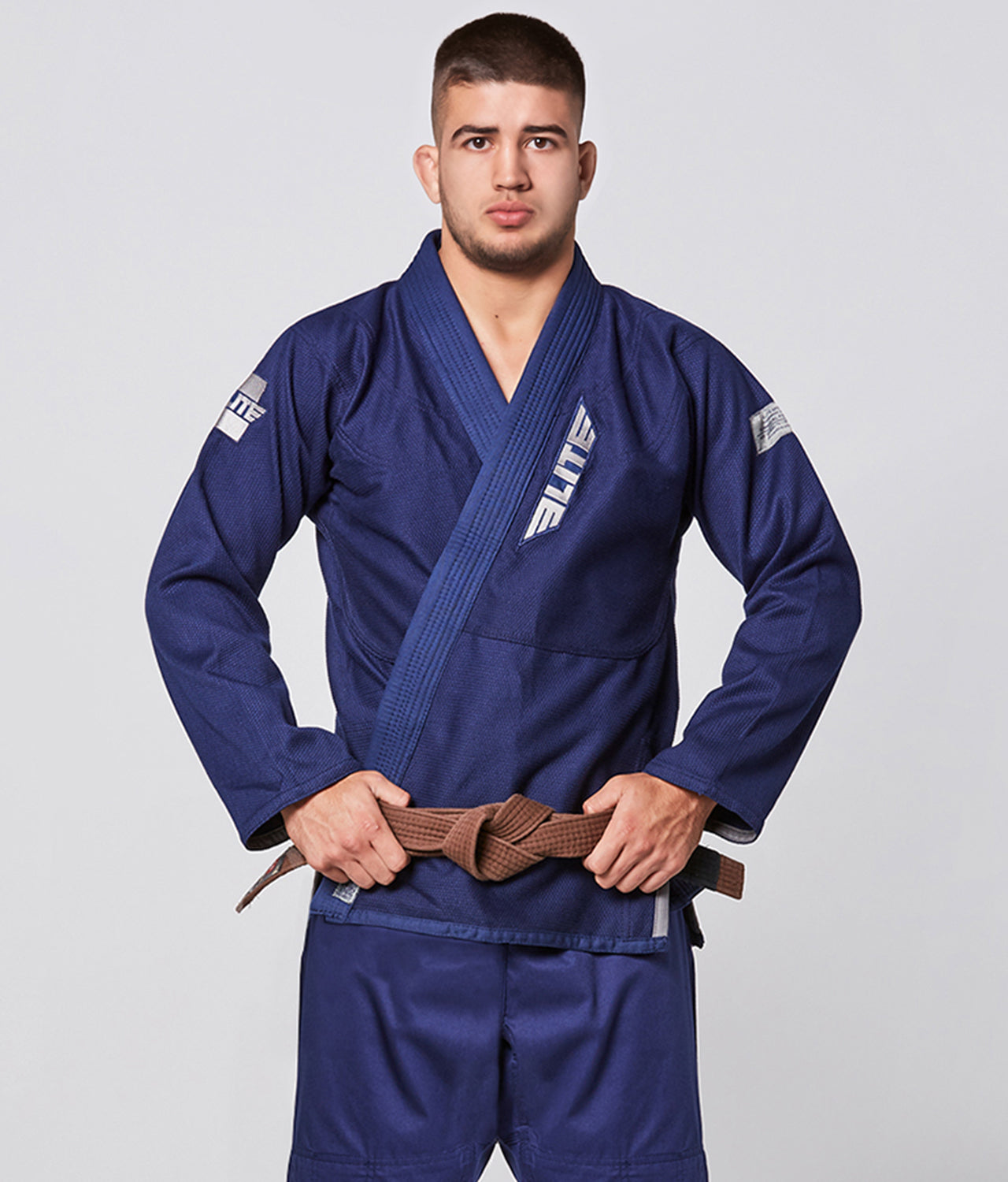 Elite Core Navy Adults BJJ Gi, Preshrunk Jiu Jitsu Gi with Free Belt ...