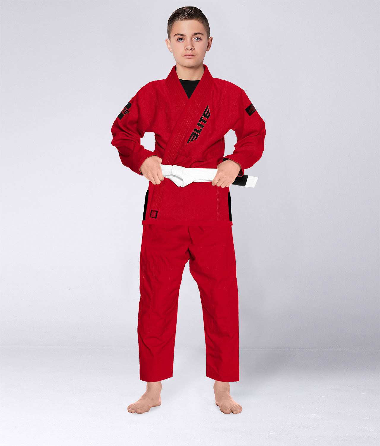 Elite Core Red Mens BJJ Gi, Preshrunk Jiu Jitsu Gi with Free Belt ...