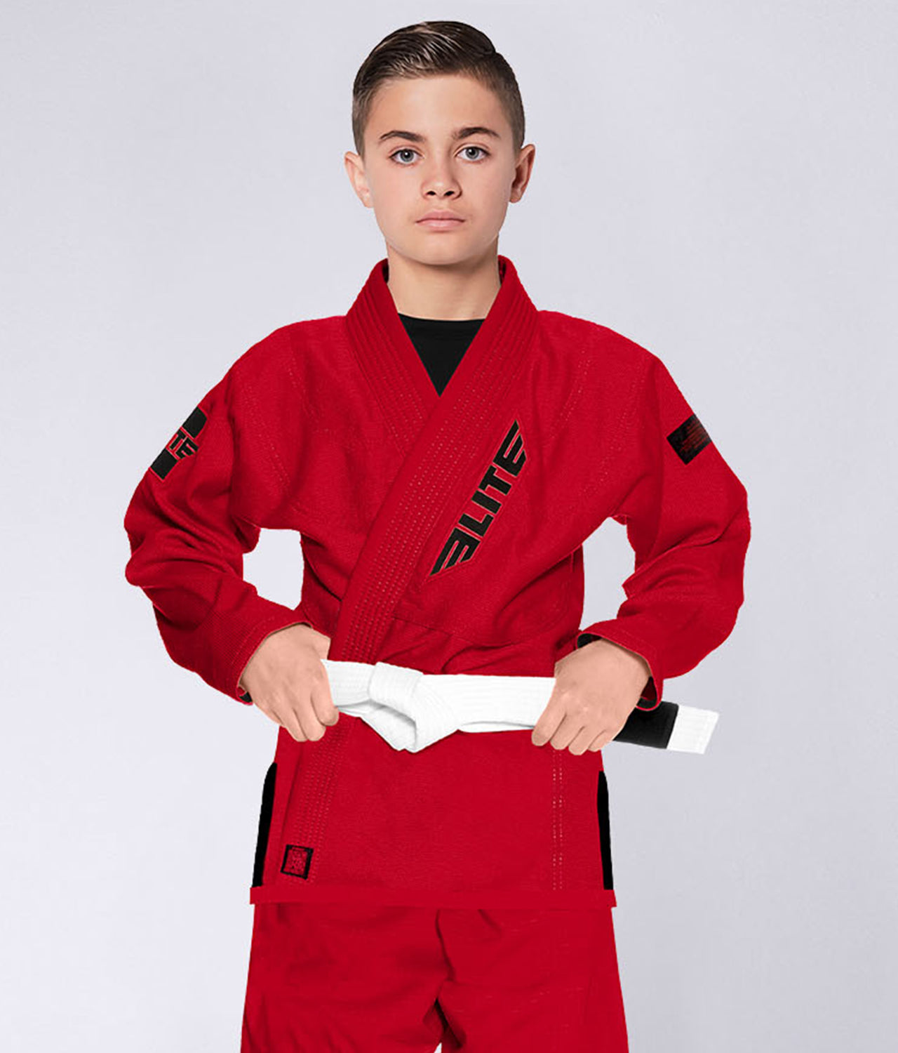Elite Core Red Mens BJJ Gi, Preshrunk Jiu Jitsu Gi with Free Belt ...