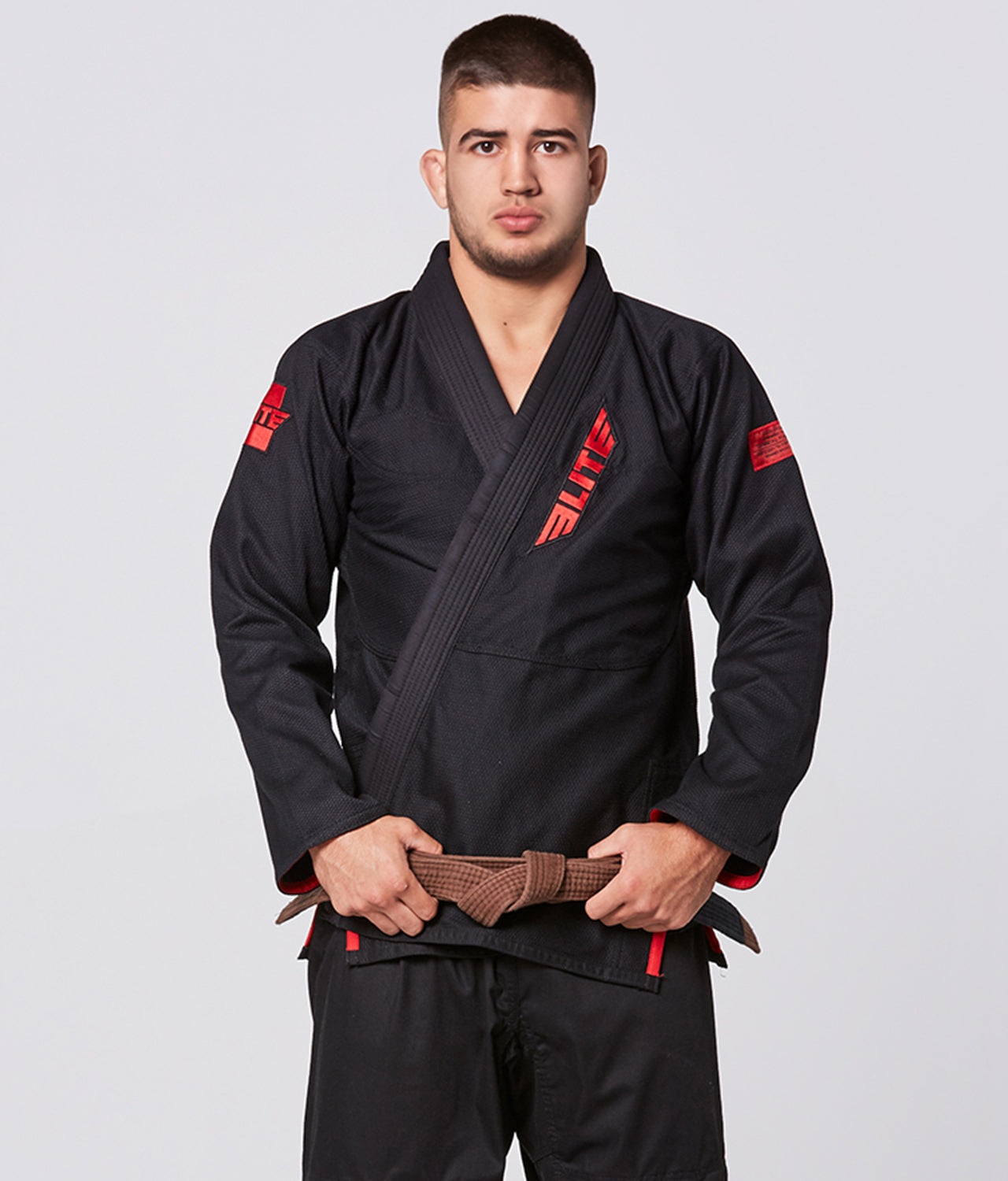 Elite Core Black Adults BJJ Gi, (Pack of 3) Preshrunk Jiu Jitsu Gi with ...
