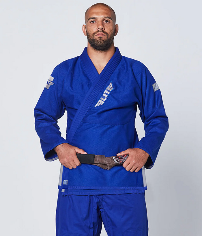 Elite Core Blue Adults BJJ Gi, (Pack of 3) Preshrunk Jiu Jitsu Gi with ...